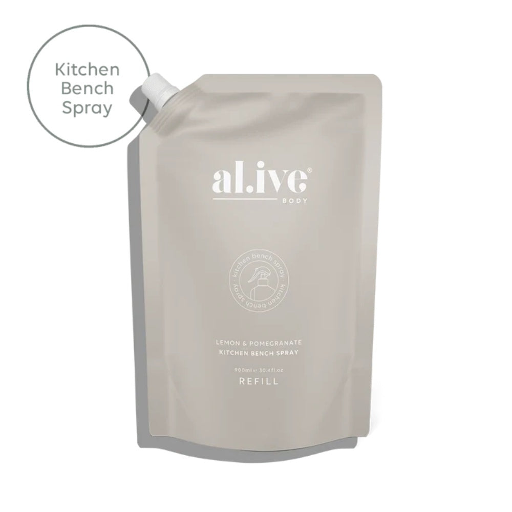 Al.ive Body 1 Ltr Kitchen Bench Spray Refill | Lemon & Pomegranate ...